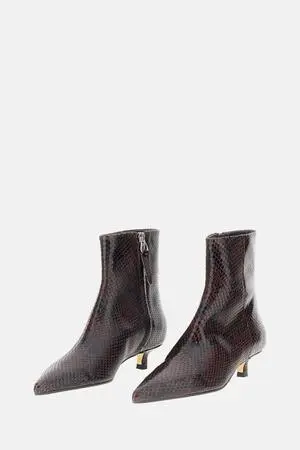 AeydĒ Sofia Snakeskin Ankle Boots - Multicolor
