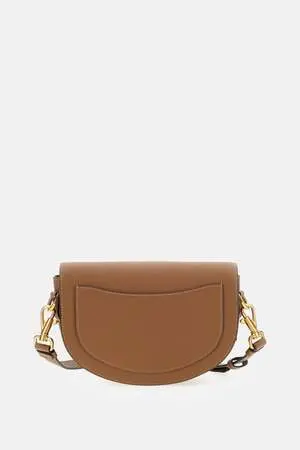 TOD'S Tim Round Mini Shoulder Strap Bag - Marrone
