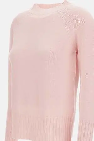DRUMOHR Merino Wool Raglan Crew-neck Sweater - Rosa