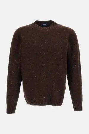 DRUMOHR Wool-blend Tweed Effect Crew Neck Sweater