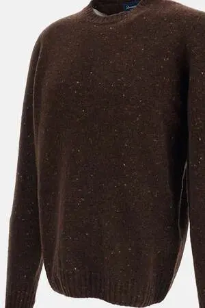 DRUMOHR Wool-blend Tweed Effect Crew Neck Sweater