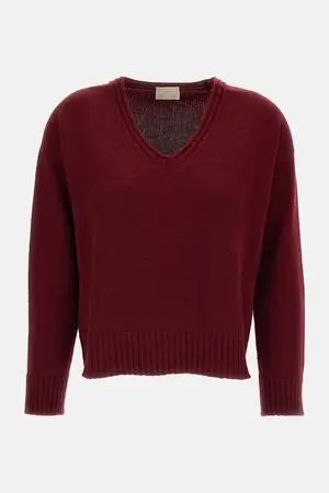 DRUMOHR Boxy V-neck Cashmere Sweater - Red