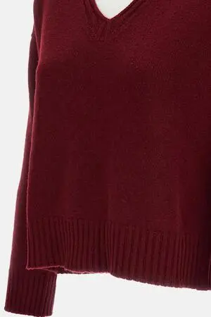 DRUMOHR Boxy V-neck Cashmere Sweater - Rosso