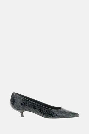 AeydĒ Cari Snake-print Décolleté Pumps - Verde