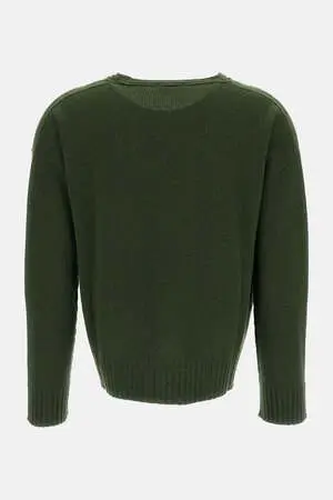 DRUMOHR Boxy V-neck Cashmere Sweater - Verde