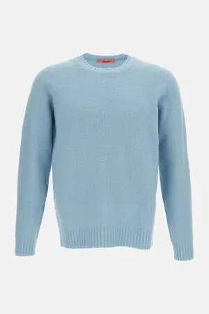 DRUMOHR Wool Knit Crew Neck Sweater - Azzurro