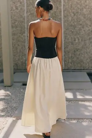 Faithfull The Brand Strapless A-line Midi Dress