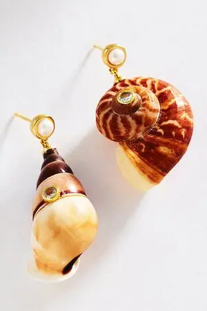 Éliou Caracol Earrgs - Brown