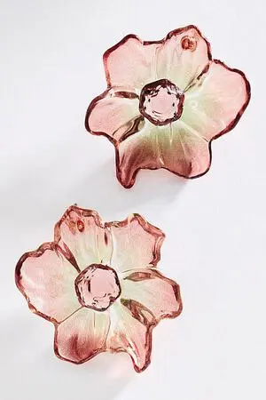 Anthropologie Crystal Blossom Earrgs - Brown