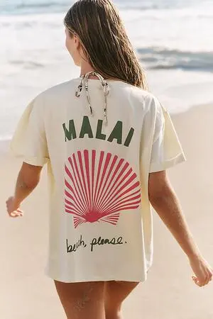 MALAI Oversized Cotton-blend T-shirt