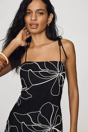 Moon River Square-neck Shift Dress