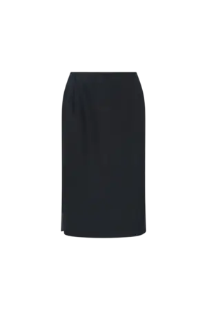 THE ROW Colm Wool Suiting Skirt - Black