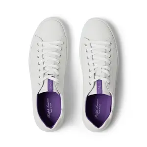 Ralph Lauren Severn Calfskin Sneaker - White