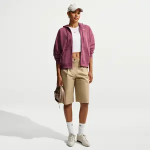 Nike Studio Fleece Lightweight Oversized Full-zip Hoodie