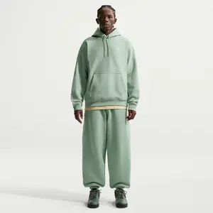 Nike Solo Swoosh Cuffed Fleece Pants - Green