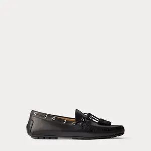 Ralph Lauren Harold Calfskin Tassel Driver - Black