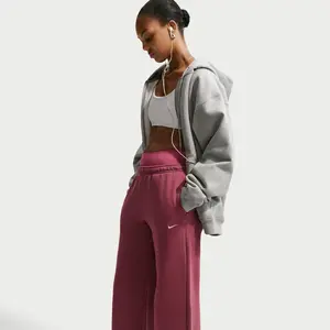 Nike Studio Fleece Medium Weight Mid-rise Wide-leg Pants