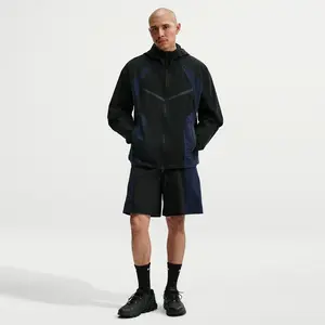 Nike Tech Dri-fit Woven Color-block Shorts - Black