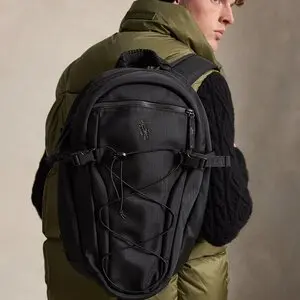 Ralph Lauren Logo-trim Backpack - Black