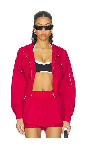 FLEUR DU MAL Nylon Jacket In Red