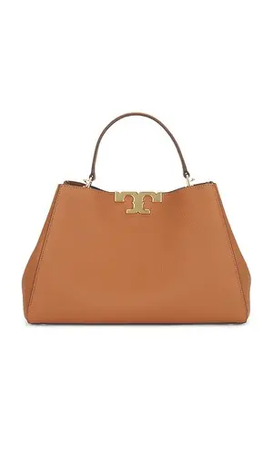 Tory Burch Eleanor Soft Satchel Bag In Tan