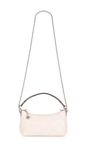 Tory Burch Fleming Distressed Pochette Bag In Pink - Soft Pink