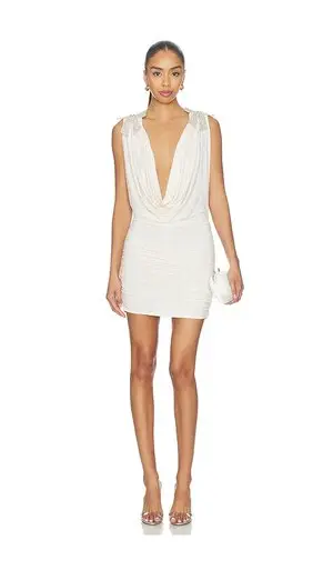 BRONX BANCO Embellished Bow Mini Dress