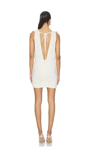 BRONX BANCO Embellished Bow Mini Dress