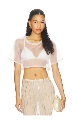 MAY MASHIAH Milly Top In Metallic Gold - Champagne