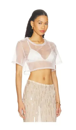 MAY MASHIAH Milly Top In Metallic Gold
