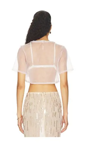 MAY MASHIAH Milly Top In Metallic Gold