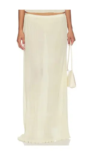 Lioness Ford Maxi Skirt In Yellow