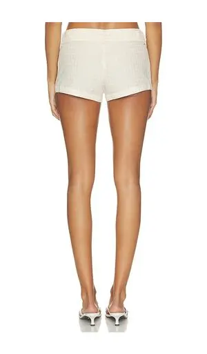 Lioness Afterglow Mini Short - Beige Check