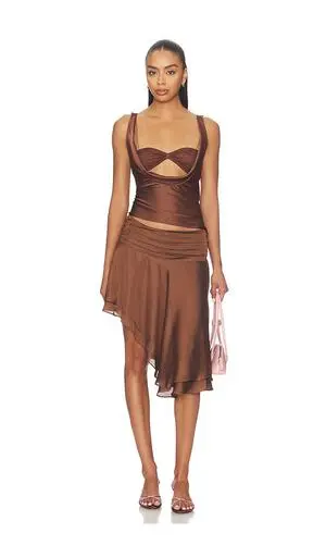 Lioness Delilah Top In Chocolate