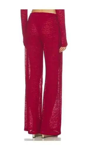 LOVEWAVE The Kimchi Pant In Burgundy