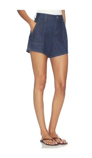 7 For All Mankind Utility Kori Shorts In Blue