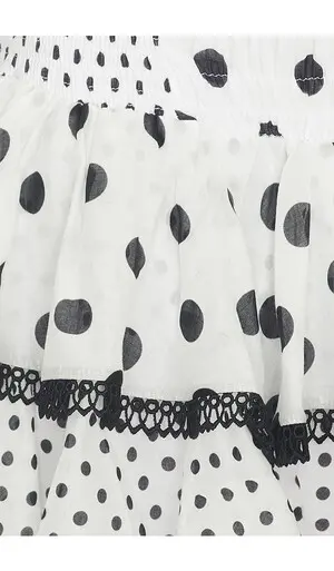 Charo Ruiz Ibiza Polka Dot Mini Dress - White Dots