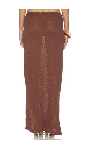 RUNAWAY THE LABEL Kiva High Side Slit Maxi Skirt