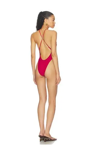 LOVEWAVE The Roxanna One Piece In Burgundy