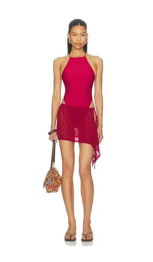 LOVEWAVE The Roxanna One Piece In Burgundy