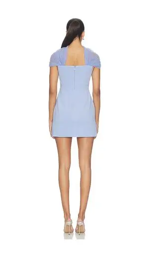 SONYA MODA Lola Mini Dress In Baby Blue