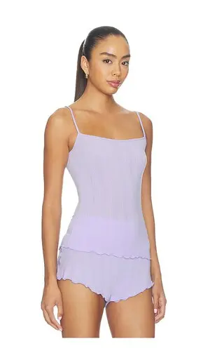 NEGATIVE UNDERWEAR Whipped Cami Top In Blue