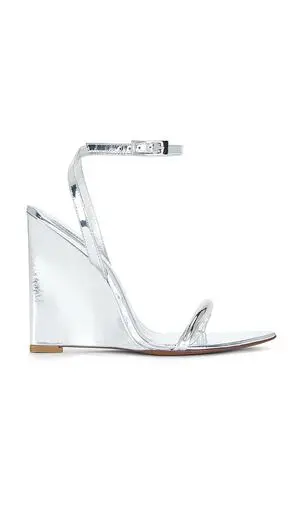 Retrofete Nola Wedge Sandal In Metallic - Silver