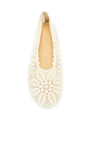 Magda Butrym Ballet Flat In Ivory