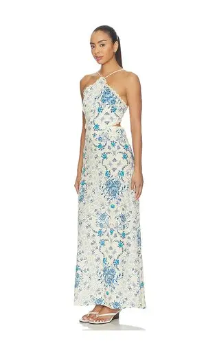 Agua Bendita Indira Bleu Dress In Multi