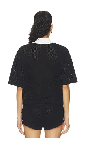 ADIDAS ORIGINALS Knitted Crochet Polo Shirt