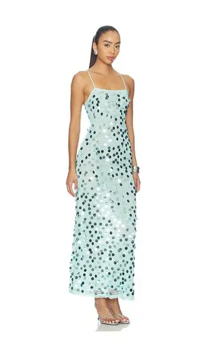 Superdown Arna Maxi Dress In Baby Blue