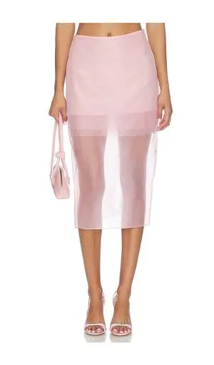 Monse Organza Pencil Skirt - Pink