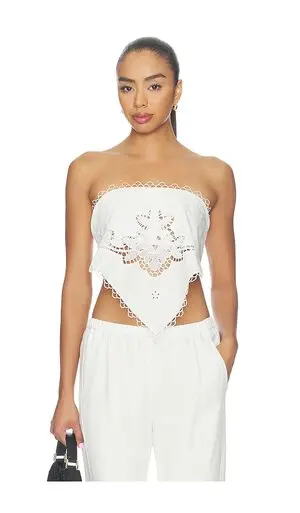 Monse Table Cloth Top - White