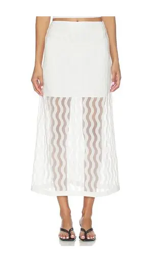 LA LIGNE Alexi Skirt - White